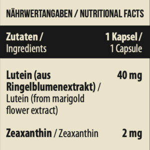 MST® Lutein 40 mg + zeaxanthin 2 mg | Лютеїн і зеаксантин для очей 60 ...