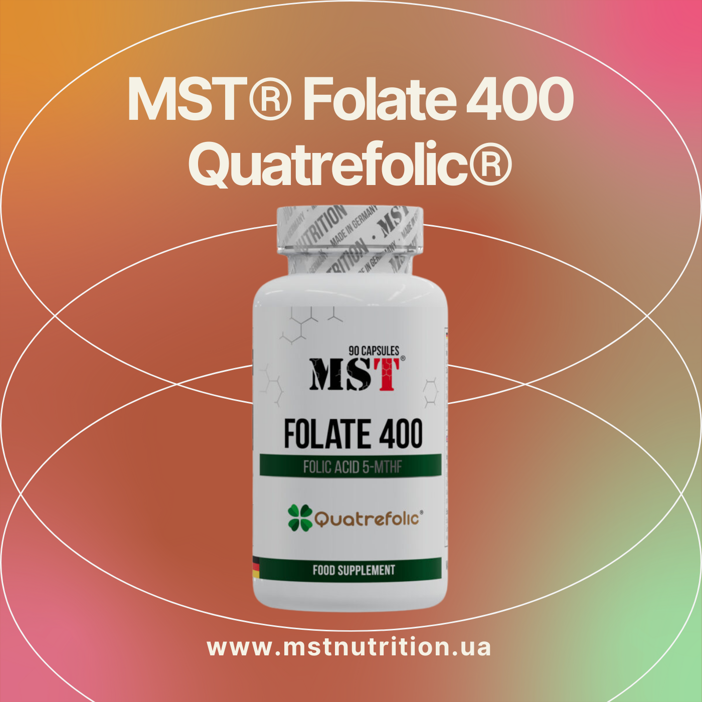 Фолієва Кислота в Найкращій Формі: MST Folate 400 Quatrefolic - MST ...